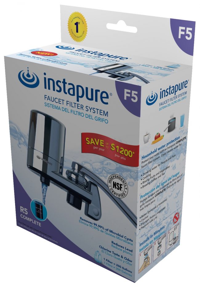 Instapure Faucet Filter Canada, chrome or white finish | by Rainfresh