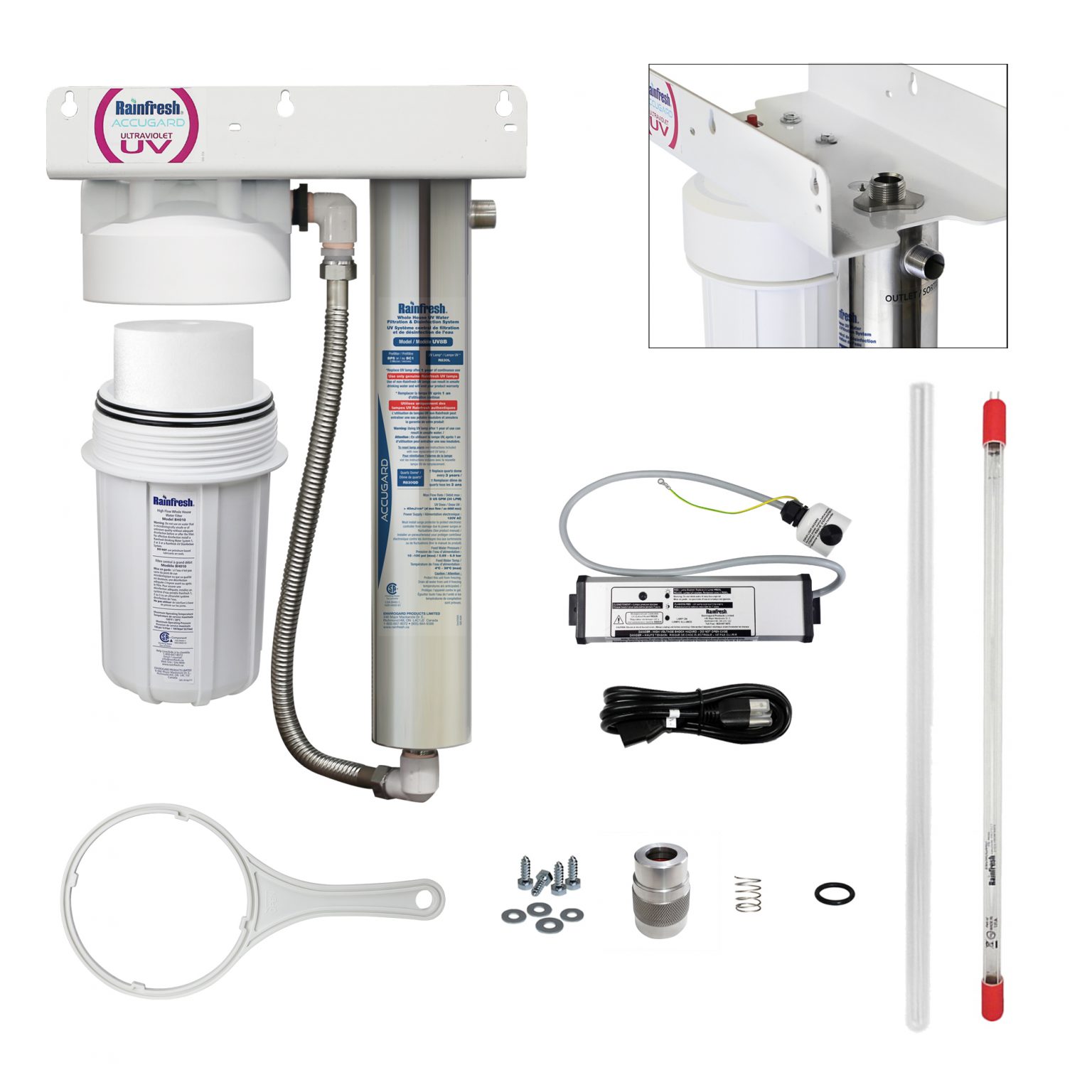 Ultraviolet Water System - ACCUGARD Model UV8B | Rainfresh Canada
